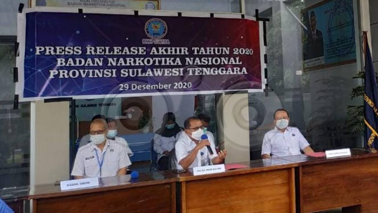 BNNP Sultra Ungkap 13 Kasus Narkotika Selama 2020 - telisik.id